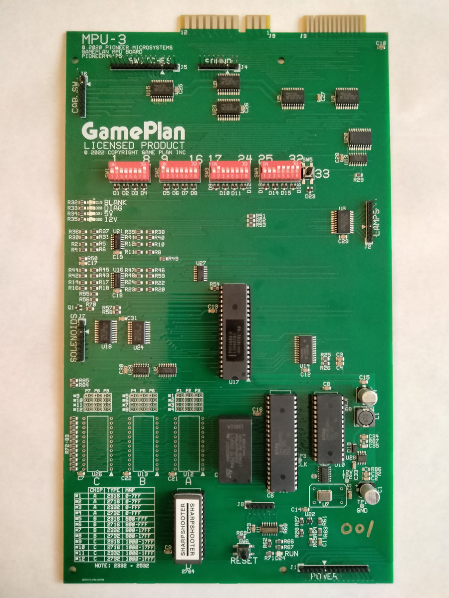 Game Plan MPU circuit board with EPROM ready to go with warranty ...