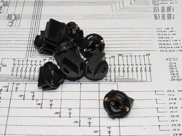 Twist in Lamp Socket Fits #555 or #906 Bulbs – PinballReplacementParts